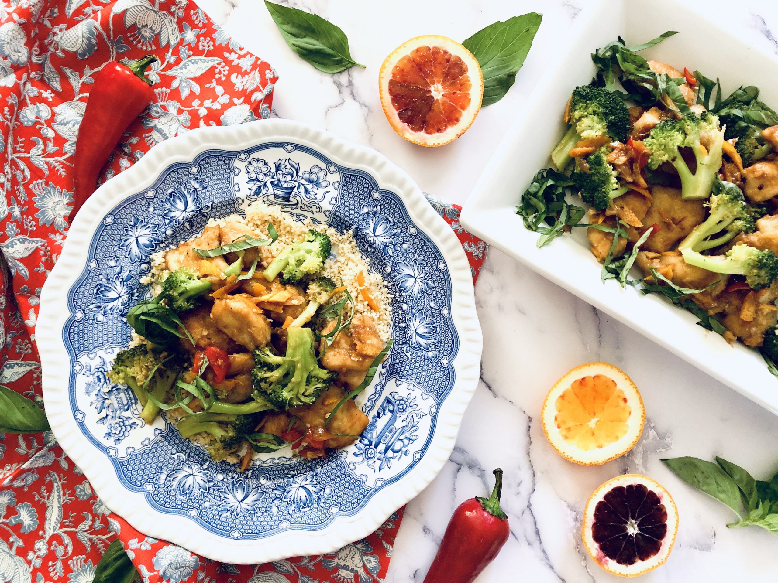 Orange Peel Chicken with Broccoli – Cupboard Diaries