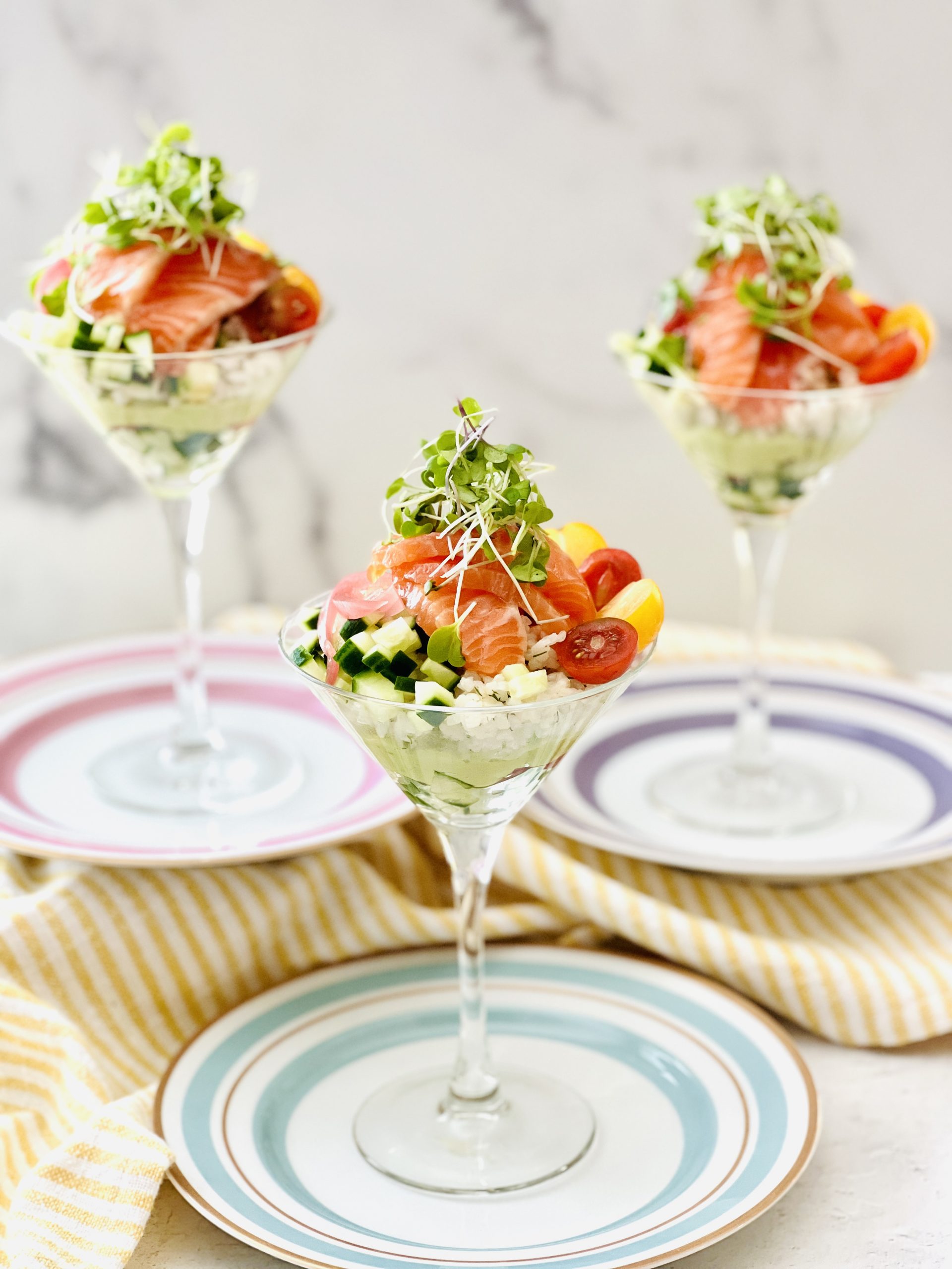Gravlax Sushi Parfait – Cupboard Diaries